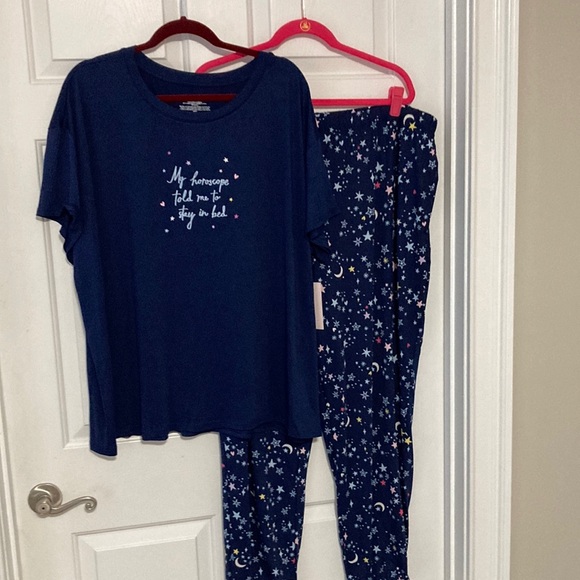 Joyspun | Intimates & Sleepwear | Navy Blue Star Pajamas | Poshmark